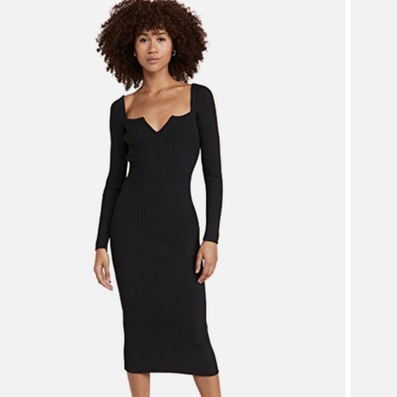 Wayf | Dresses | Wayf Split V Midi Dress | Poshmark